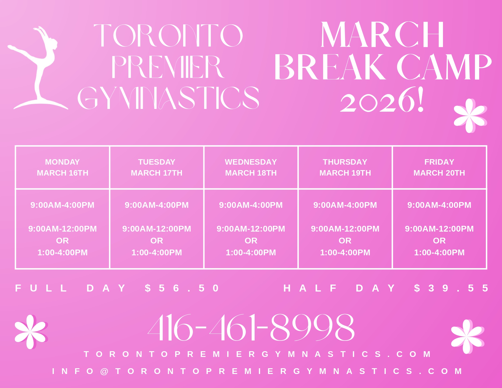 March Break - Toronto Premier Gymnastics